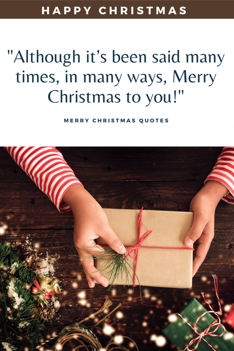 81 Best Inspirational Christmas Quotes ( 2021 ) - Merry Christmas Quotes